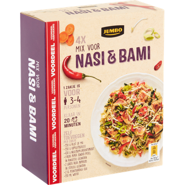 Jumbo Nasi & Bami Mix 4 x 50 g - Voordeelverpakking bestellen ...