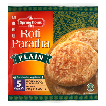 Spring Home Roti Paratha Plain 5 Stuks 325g bestellen? - Diepvries ...