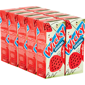 Wicky Original Aardbei 10 x 200ml bestellen? - Frisdrank en sappen ...