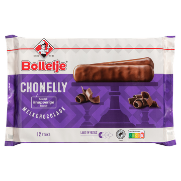 Bolletje Chonelly Melkchocolade 12 Stuks 190g bestellen? - Koek, snoep ...