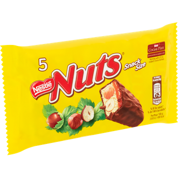 Nuts Melkchocolade snacksize 5-pack bestellen? - Koek, snoep, chocolade ...