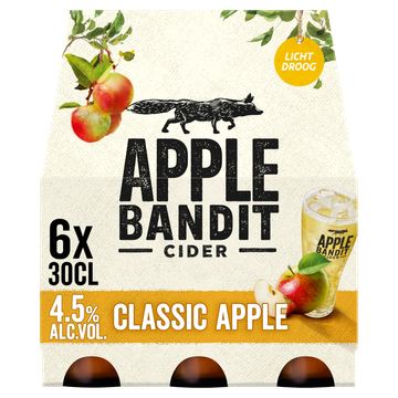 Apple Bandit -Classic Apple Cider - Fles - 6 x 300ML bestellen? - Bier ...
