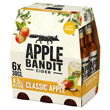 Apple Bandit -Classic Apple Cider - Fles - 6 x 300ML bestellen? - Bier ...