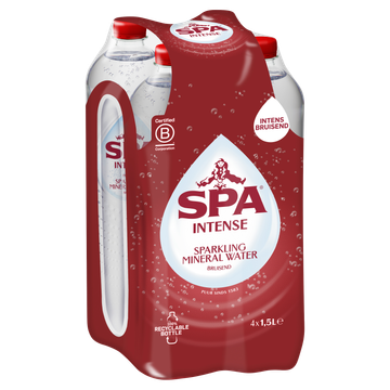 SPA INTENSE Bruisend Natuurlijk Mineraalwater 4 x 1,5L bestellen ...