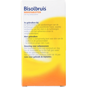 Bisolvon Bisolbruis bruistabletten bij vastzittende hoest 600 mg, 10 ...