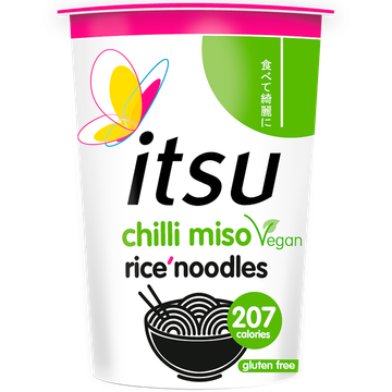 Itsu Chili miso rijstnoedels cup bestellen? - Wereldkeukens, kruiden ...