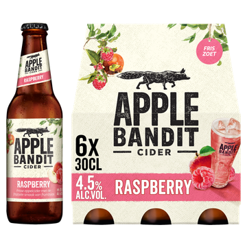 Apple Bandit - Raspberry Cider - Fles - 6 x 300ML bestellen? - Bier en ...