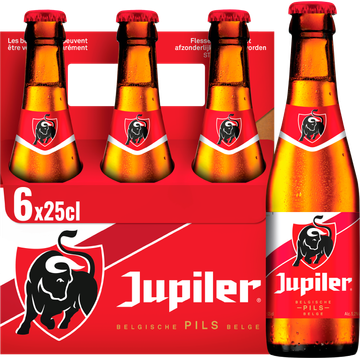 Jupiler - Belgisch Pils - Fles - 6 x 250ML bestellen? - Bier en wijn ...