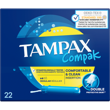 Tampax Compak Regular Tampons Met Inbrenghuls X22 bestellen ...