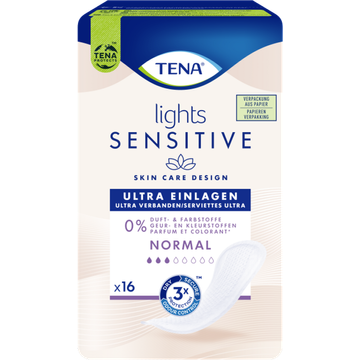 Tena Lights Sensitive Ultra Verbanden Normal 16 Stuks bestellen ...